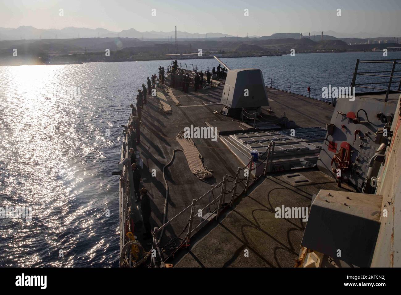 220907-N-EH998-1007 RED SEA (Sept. 7, 2022) Guided-missile destroyer ...