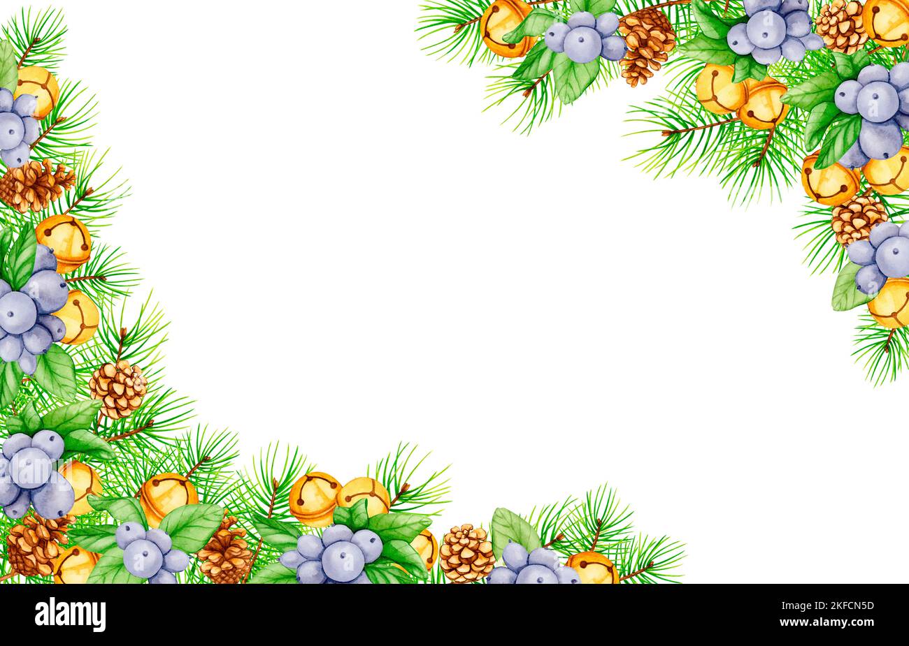 Frame Postcards Christmas New Year And Christmas Frame Made Of