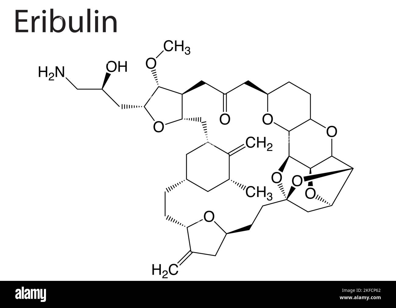 A vector illustration of the chemical structure or molecules of ...