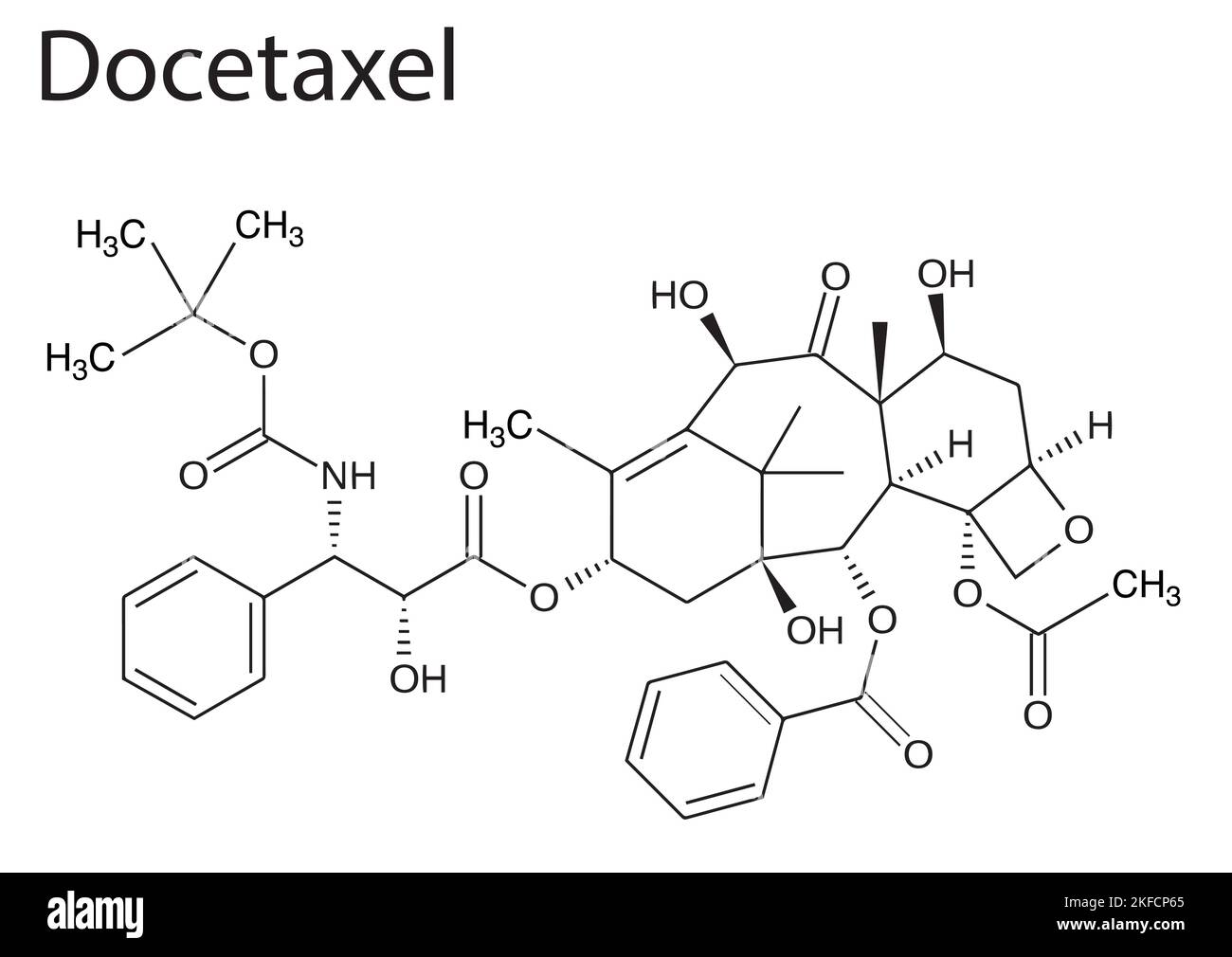 A vector illustration of the chemical structure or molecules of ...