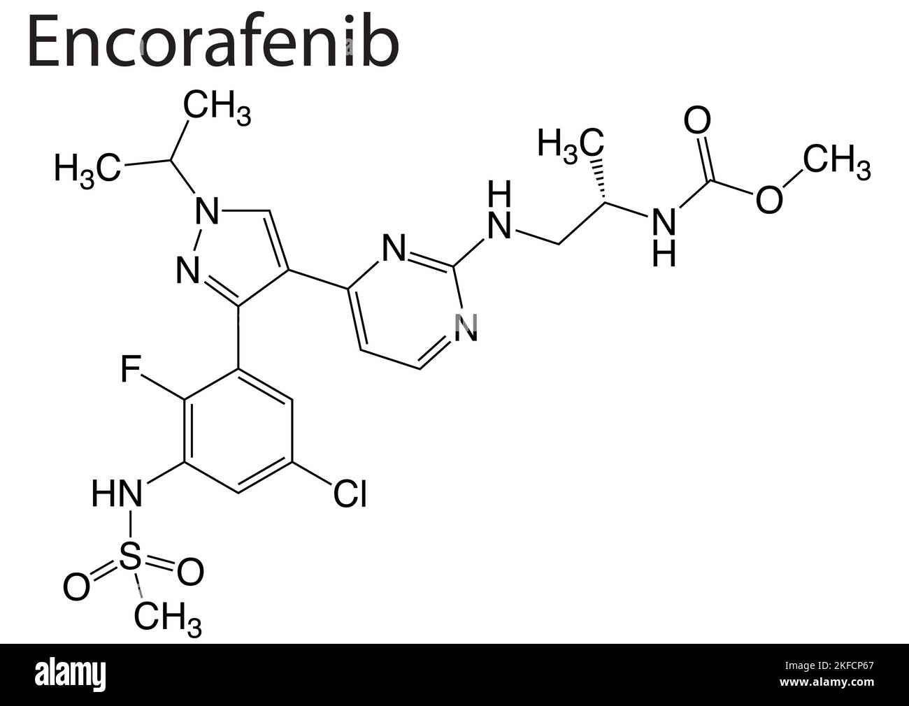 A vector illustration of the chemical structure or molecules of ...