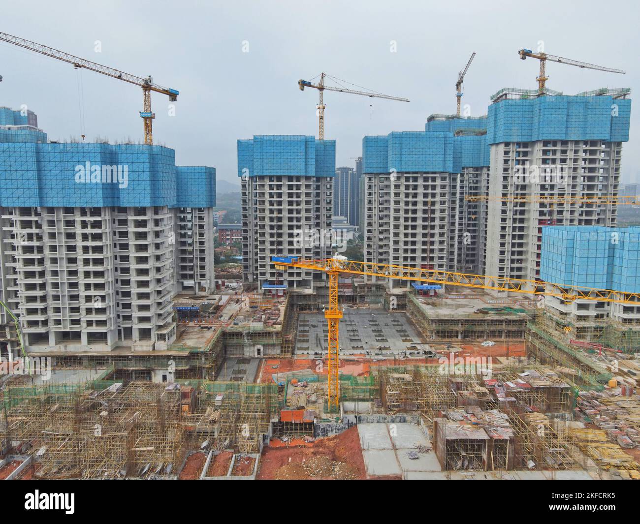 NANNING, CHINA - NOVEMBER 17, 2022 - A commercial residential property ...