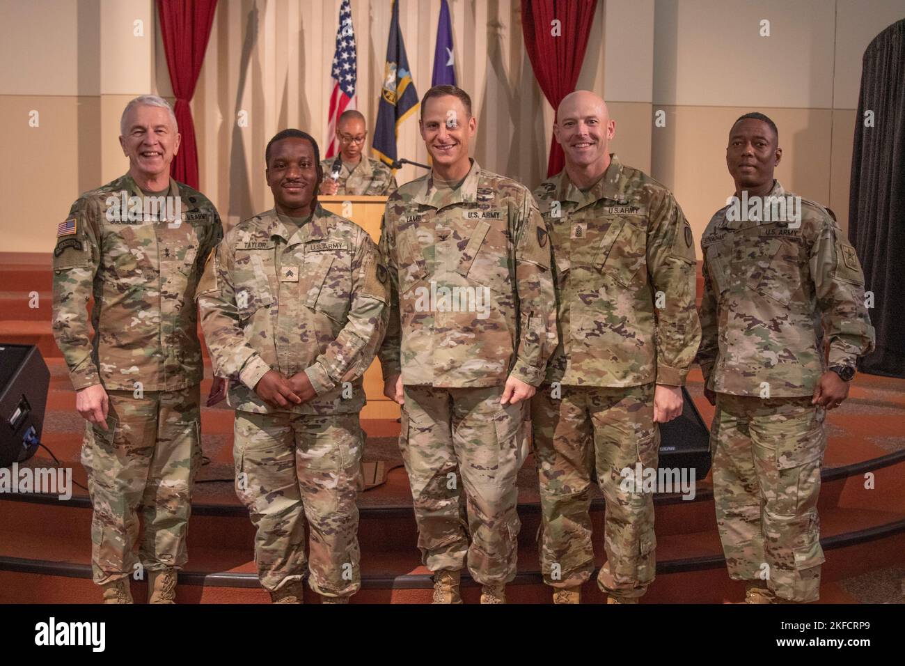 Maj. Gen. Thomas L. Solhjem, U.S. Army chief of chaplains, left, and ...