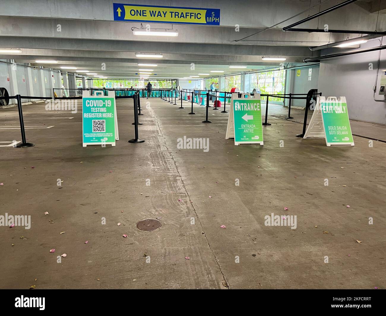 Empty covid 19 test center hi-res stock photography and images - Alamy