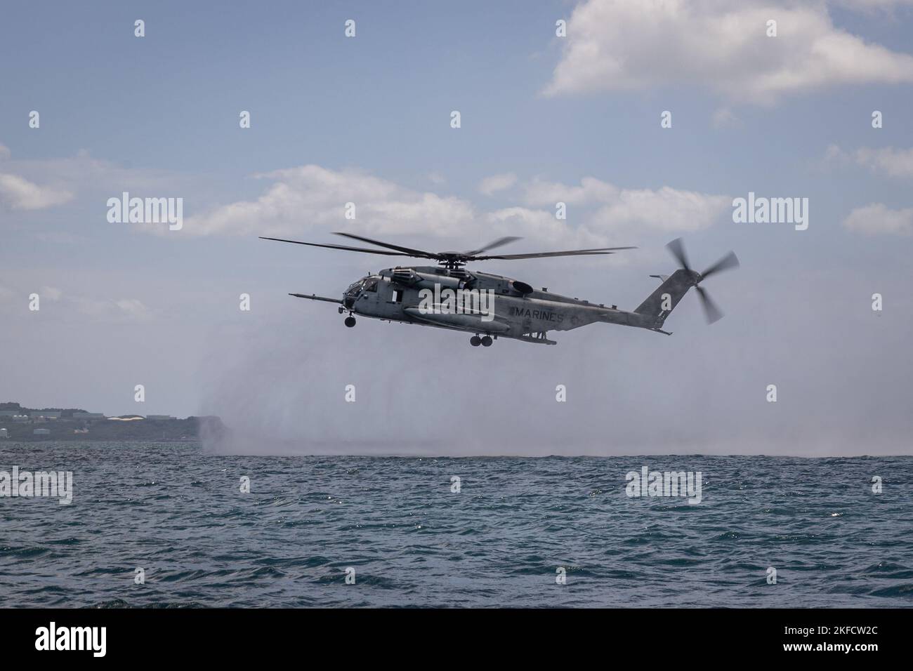A U.S. Marine Corps CH-53E Super Stallion helicopter assigned to Heavy ...