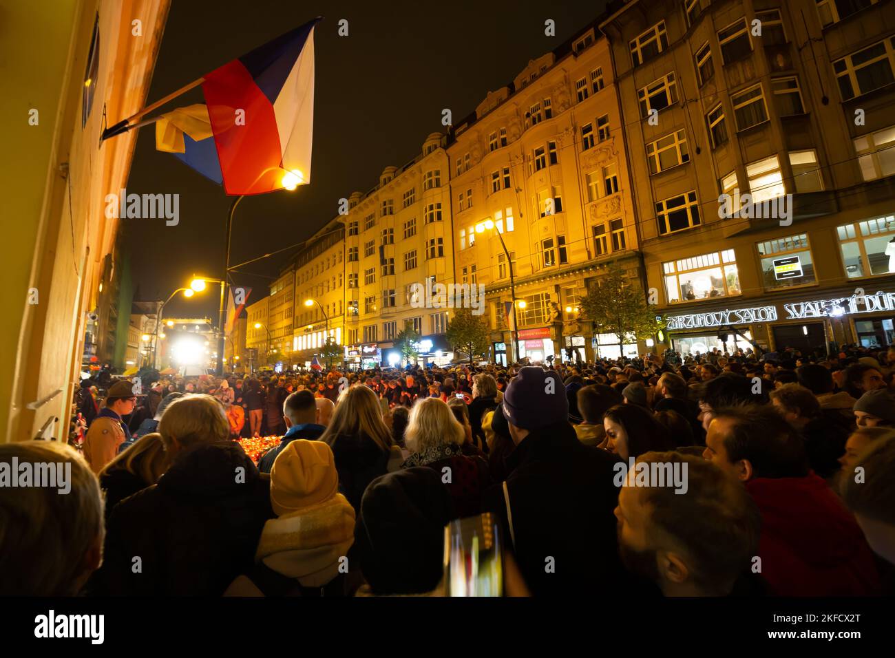 33 years since the Velvet Revolution on Narodni trida and Wenceslas ...