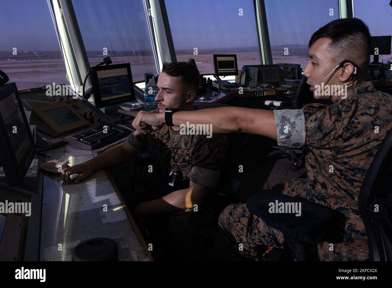 U.S. Marine Corps Sgt. Trinh Nguyen, right, and Lance Cpl. Connor ...