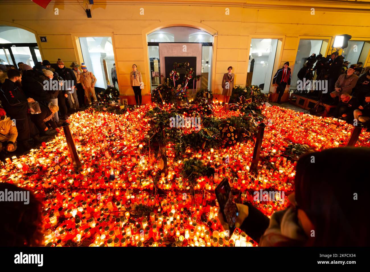 33 years since the Velvet Revolution on Narodni trida and Wenceslas ...