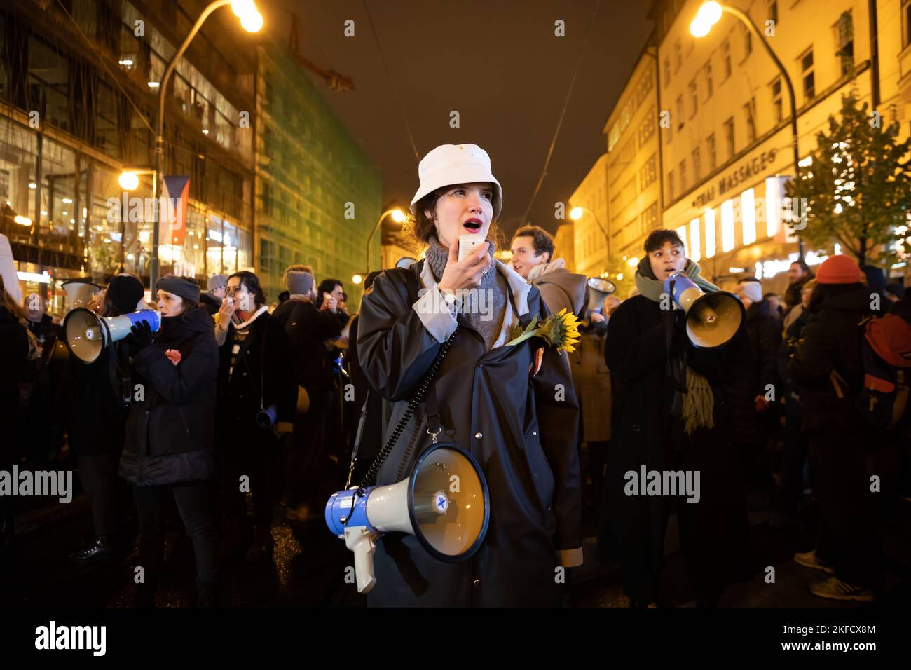 33 years since the Velvet Revolution on Narodni trida and Wenceslas ...