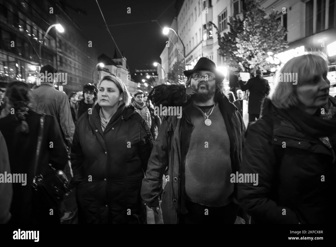 33 years since the Velvet Revolution on Narodni trida and Wenceslas ...