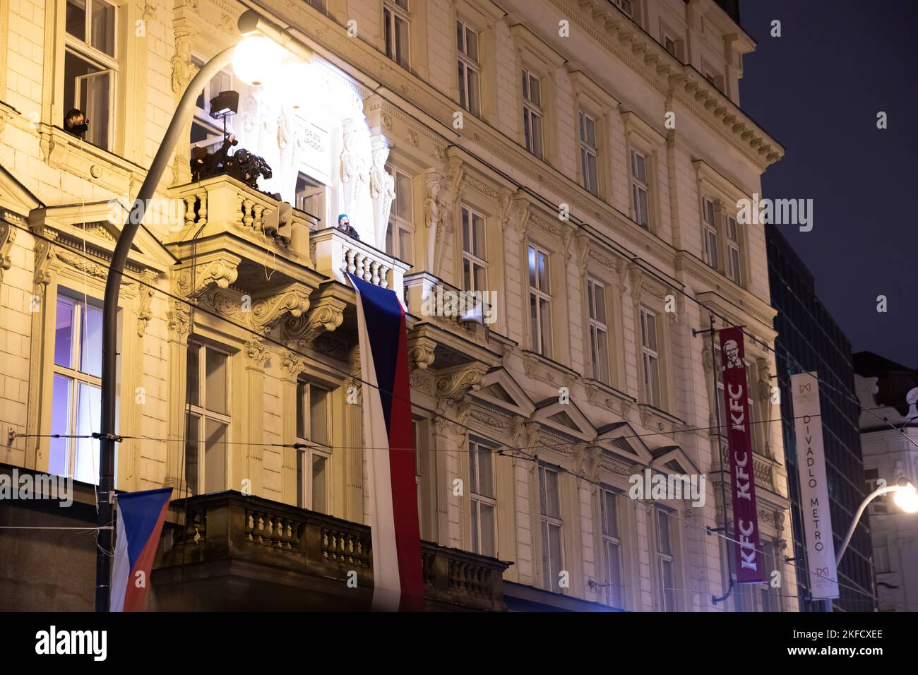 33 years since the Velvet Revolution on Narodni trida and Wenceslas ...