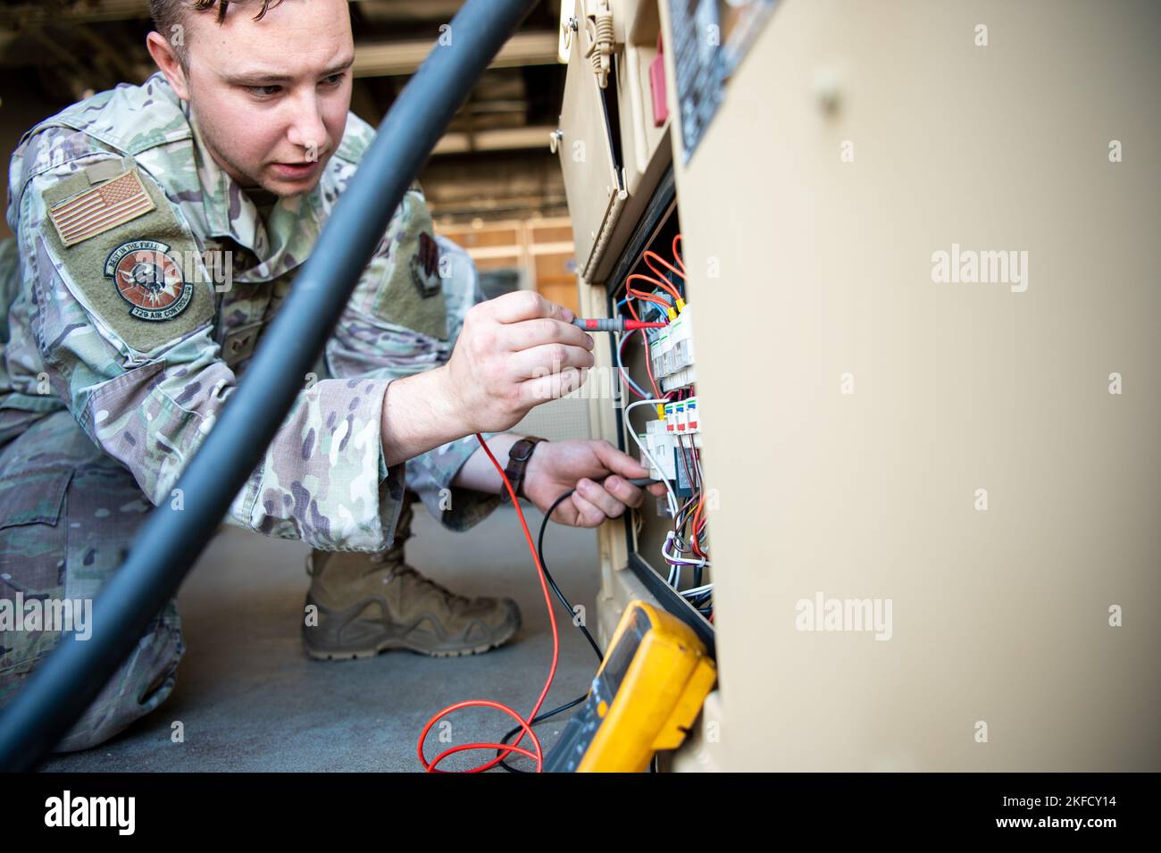 U.S. Air Force Staff Sgt. Derek Roybal, Heating Ventilation Air ...