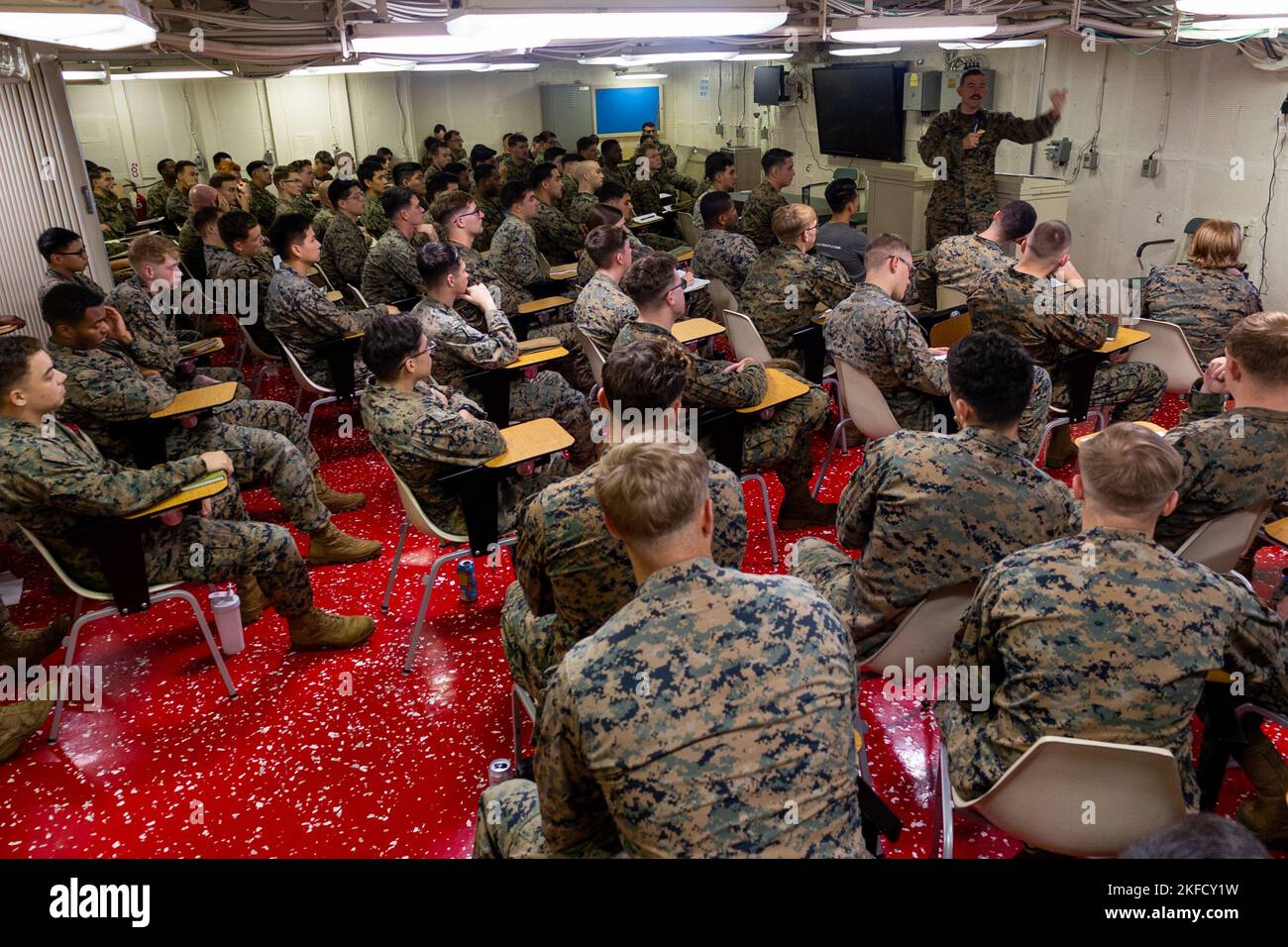 U.S. Navy Chaplain Lt. Cmdr. Jeremy Blythe, with 31st Marine ...