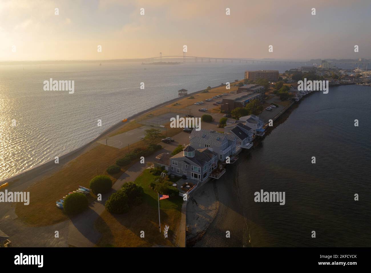 Goat island aerial hi-res stock photography and images - Alamy