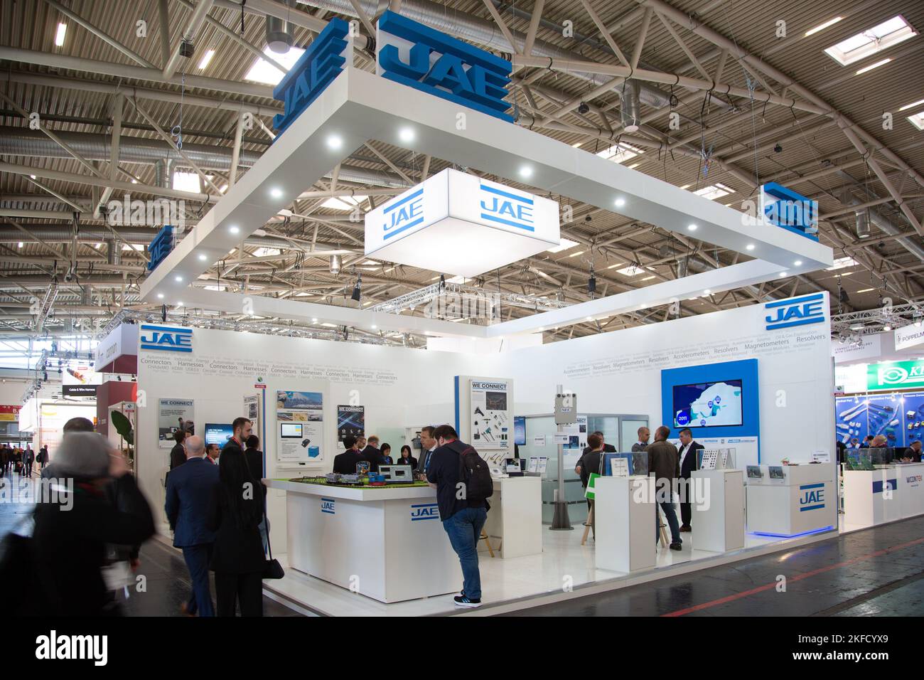 Munich, Germany. 17th Nov, 2022. JAE bei der Electronica/Semicon Europa Messe, der Weltleitmesse ...