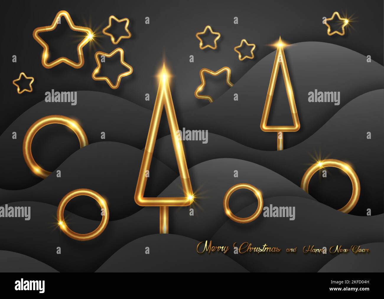 Black paper cut style Stock Vector Images - Alamy