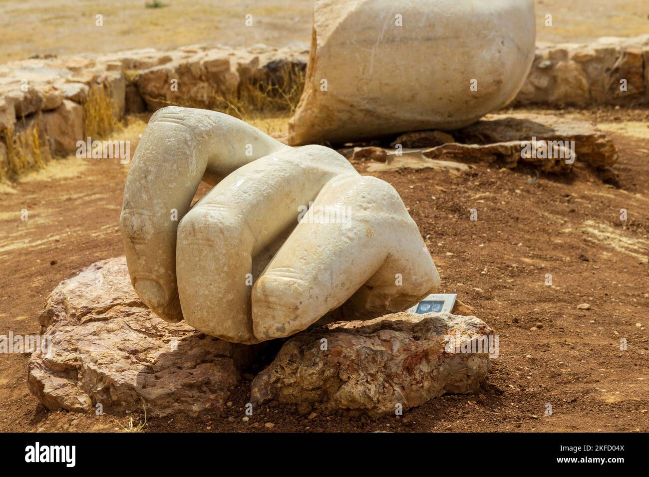 The huge hand of Hercules, one of the Amman Citadel excavations in ...