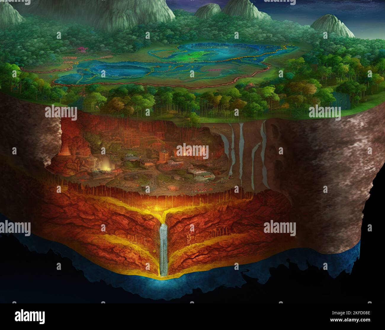 Earth's layers hi-res stock photography and images - Alamy