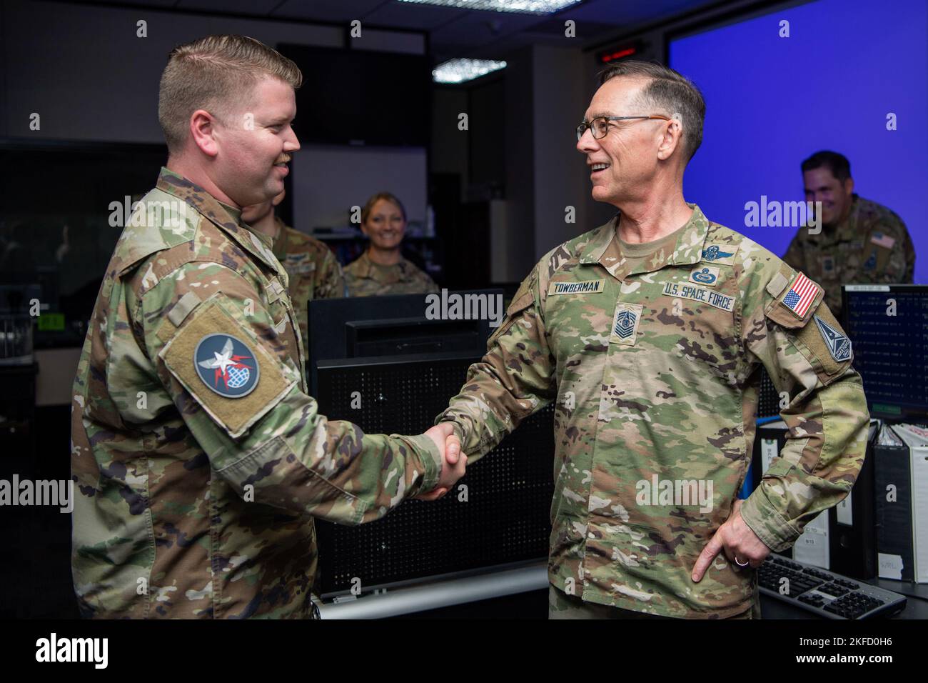 SCHRIEVER SPACE FORCE BASE, Colo. -- Chief Master Sergeant of the Space ...