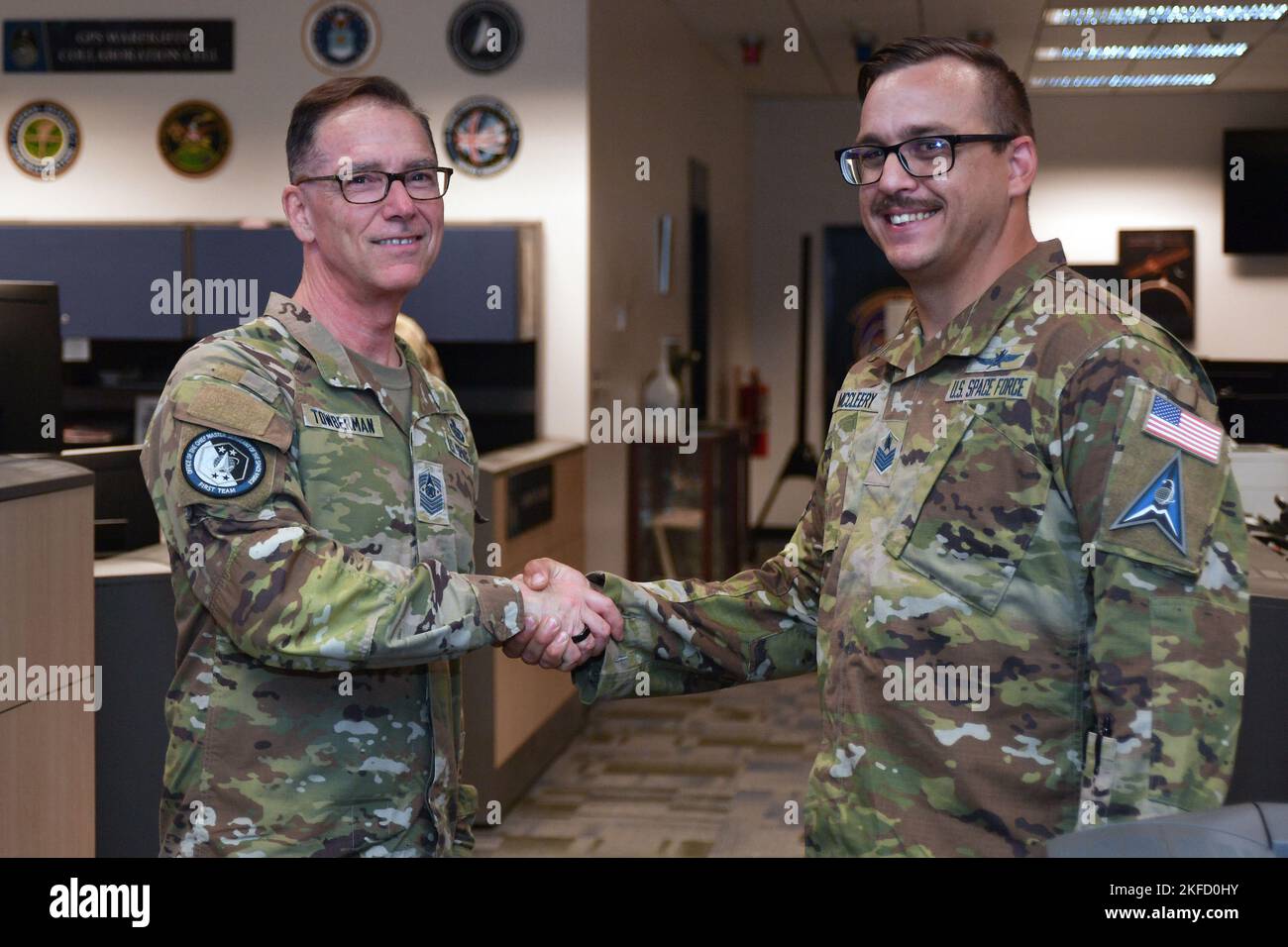 SCHRIEVER SPACE FORCE BASE, Colo. -- Chief Master Sergeant of the Space ...