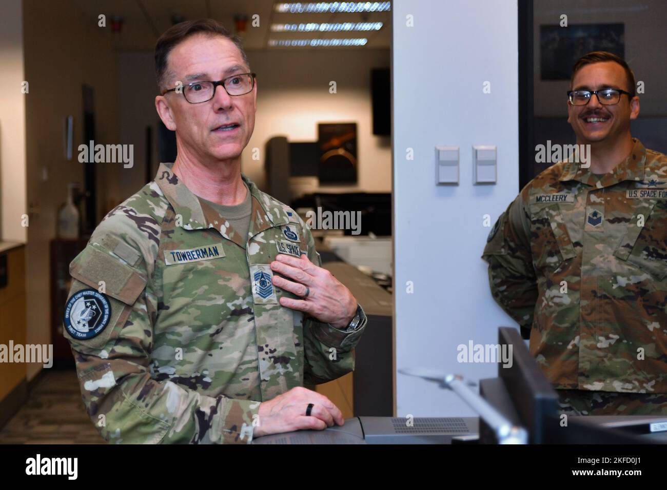 SCHRIEVER SPACE FORCE BASE, Colo. -- Chief Master Sergeant of the Space ...