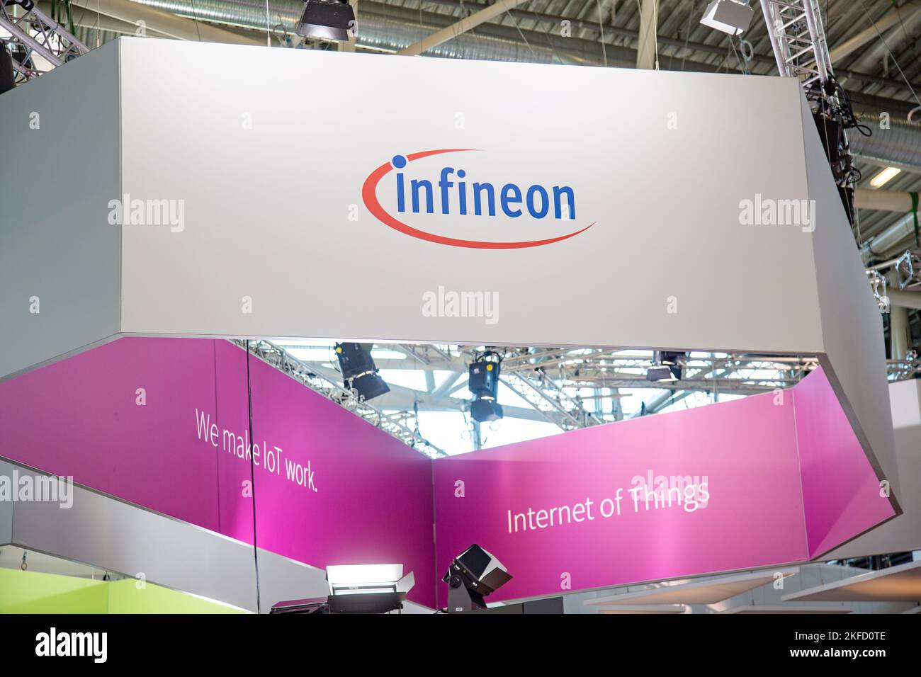 Infineon bei der Electronica / Semicon Europa Messe, der Weltleitmesse ...