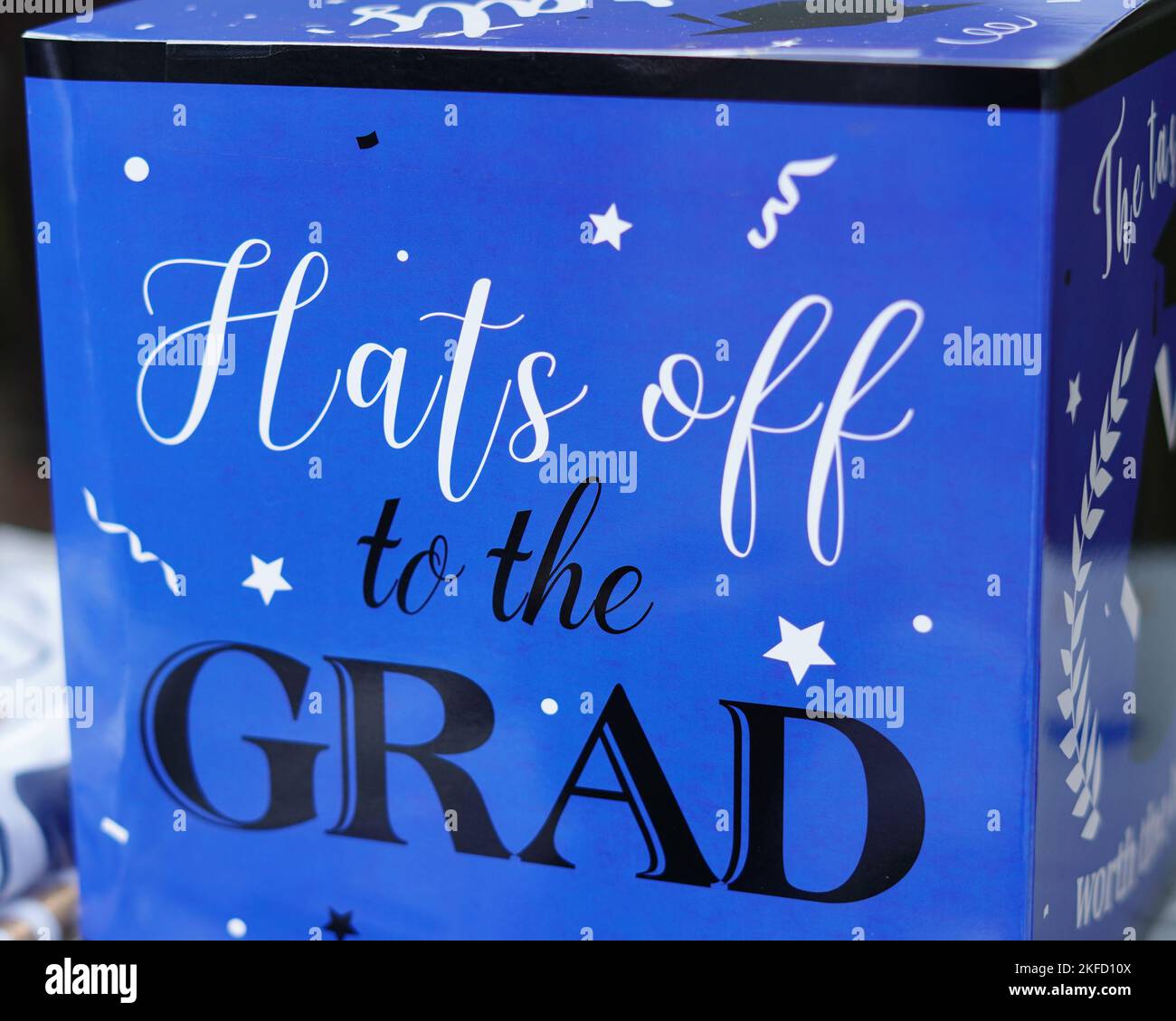 a high School graduation party and decorations for a celebration Stock ...
