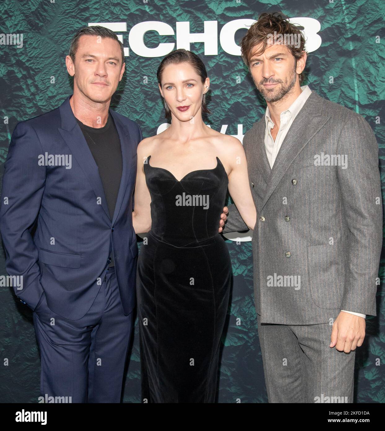 Luke Evans, Jessica Ann Collins and Michiel Huisman attend Apple TV+'s ...