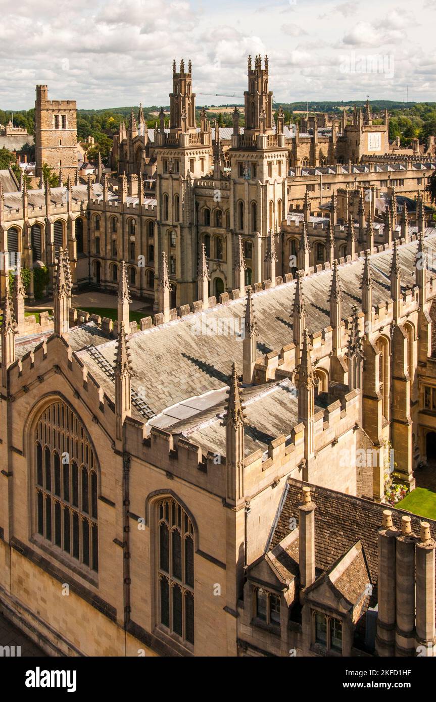Views of the fabled 'dreaming spires' from the University Church of St ...