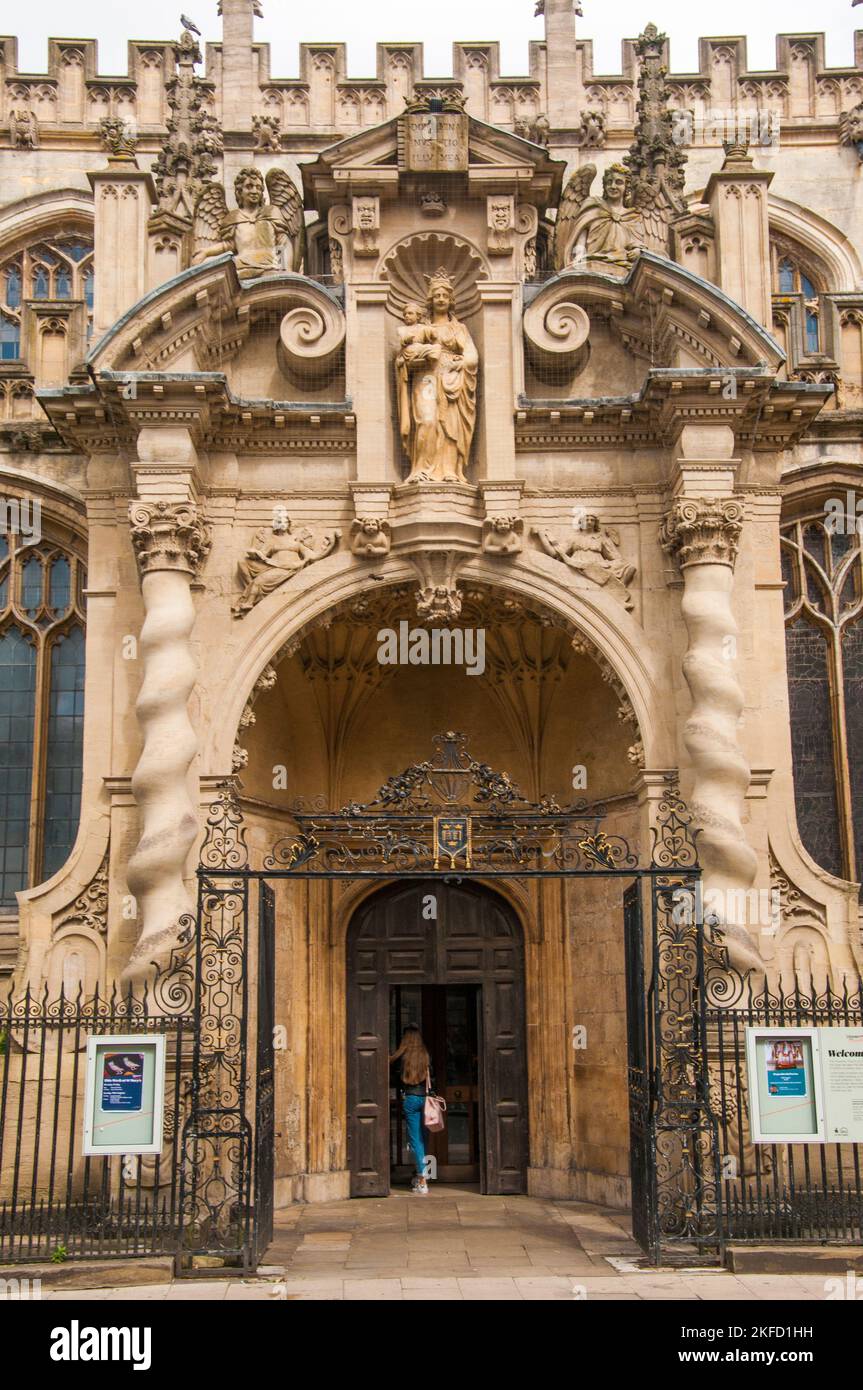 South Porch of the historic University Church of St Mary the Virgin ...