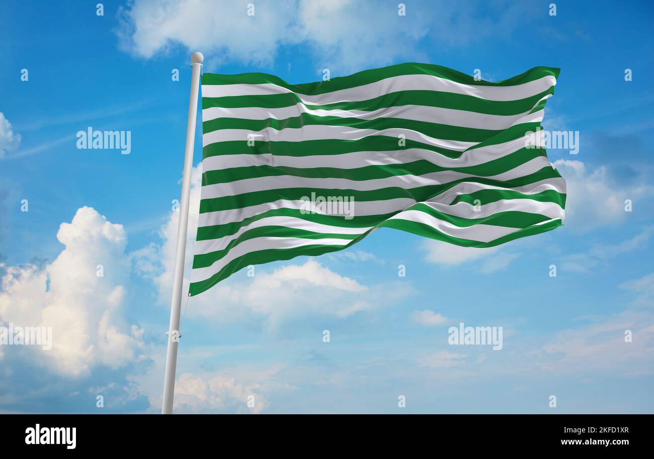 Top view of flag Meta, Colombia. Colombian patriot and travel concept ...