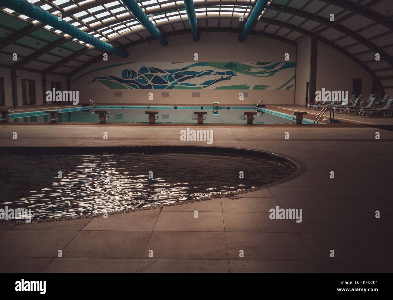 The indoor swimming pool area in the National University of Science and ...