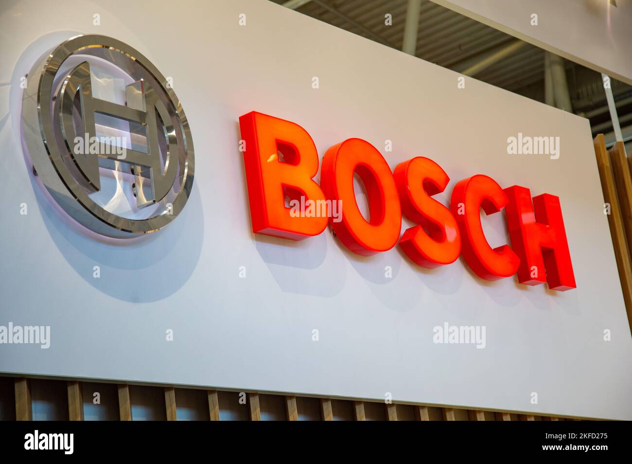 Munich, Germany. 17th Nov, 2022. Bosch bei der Electronica/Semicon ...