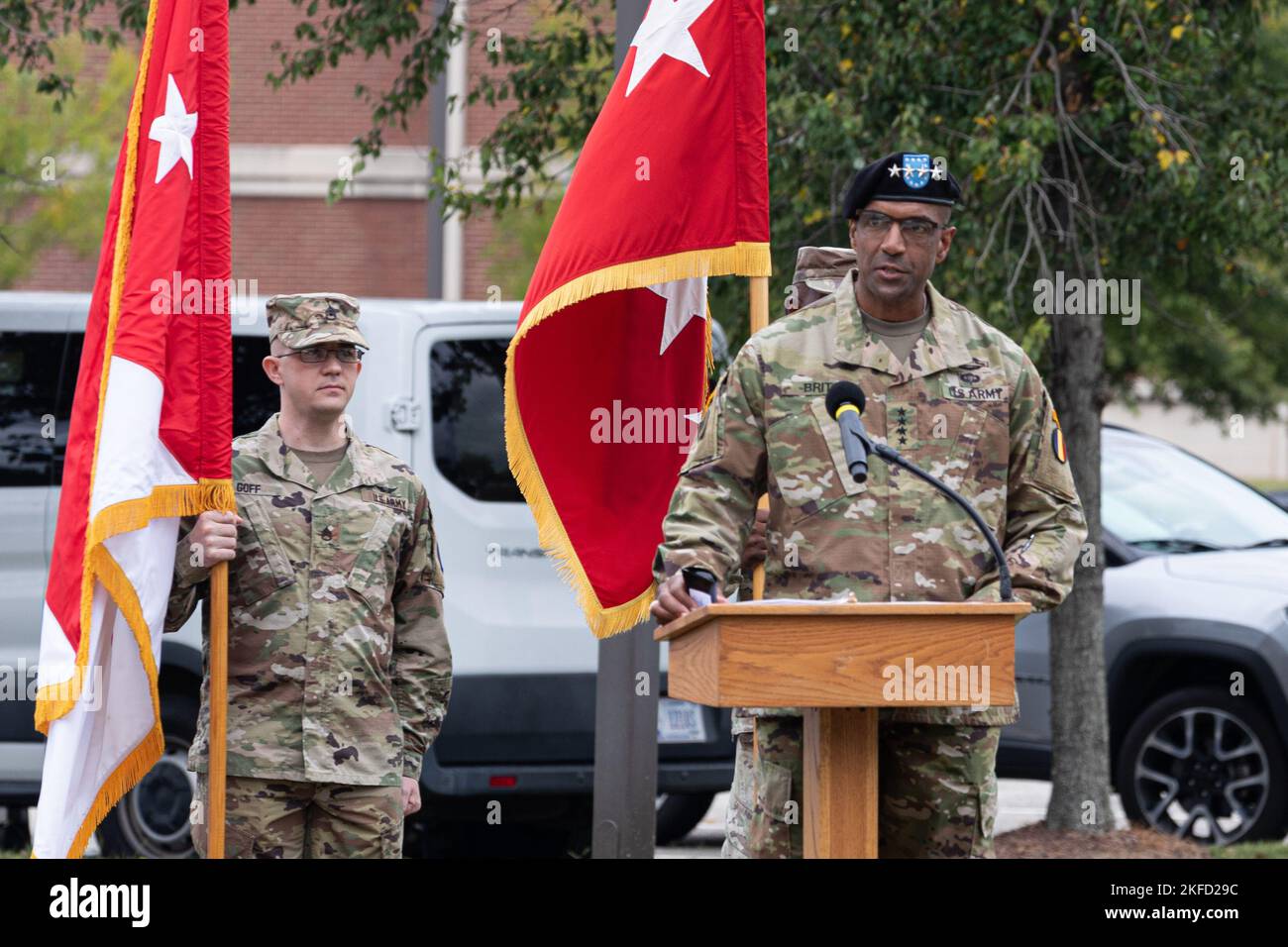U.S. Army Gen. Gary Brito,18th Commanding General of U.S Army Training ...