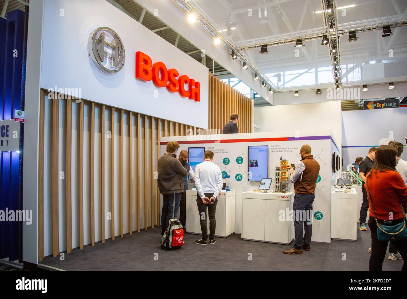 Bosch bei der Electronica / Semicon Europa Messe, der Weltleitmesse und ...