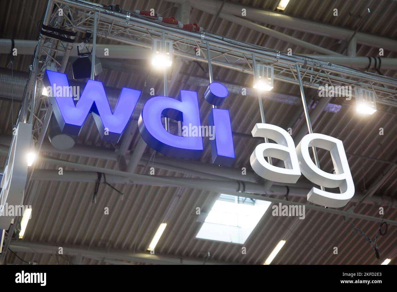 Munich, Germany. 17th Nov, 2022. WDI AG bei der Electronica/Semicon ...