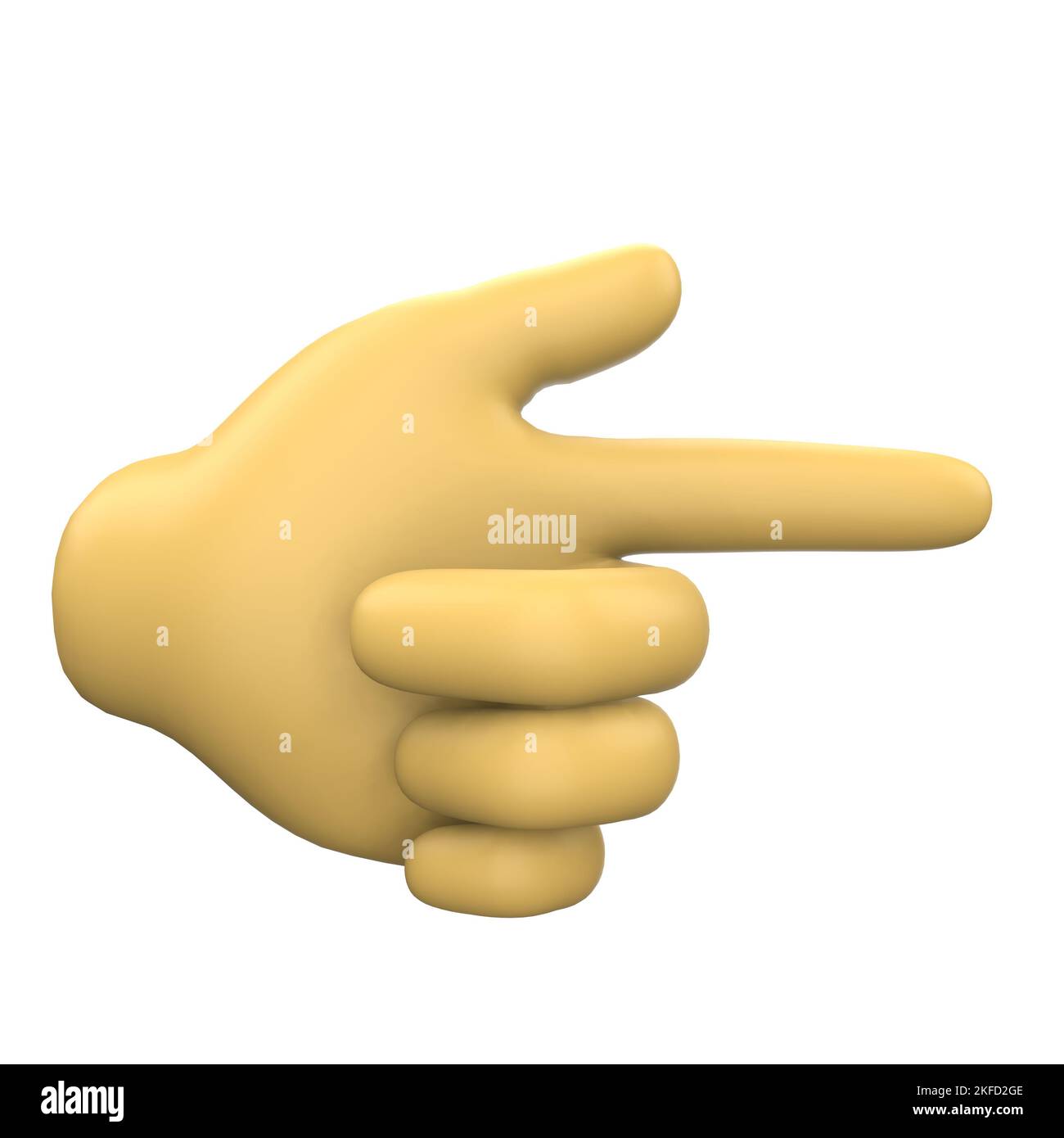 3D Design hand sign emoticon Stock Photo - Alamy
