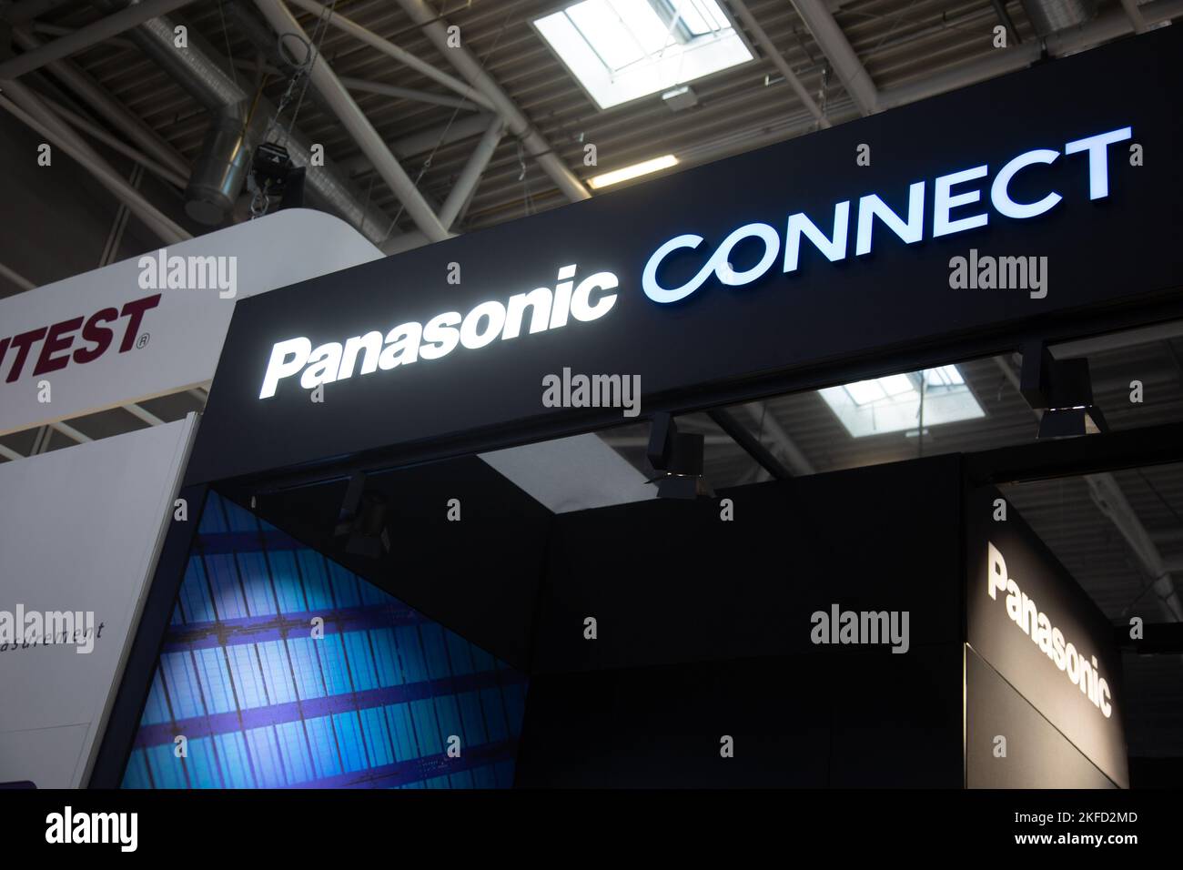 Munich, Germany. 17th Nov, 2022. Panasonic Connect bei der Electronica ...