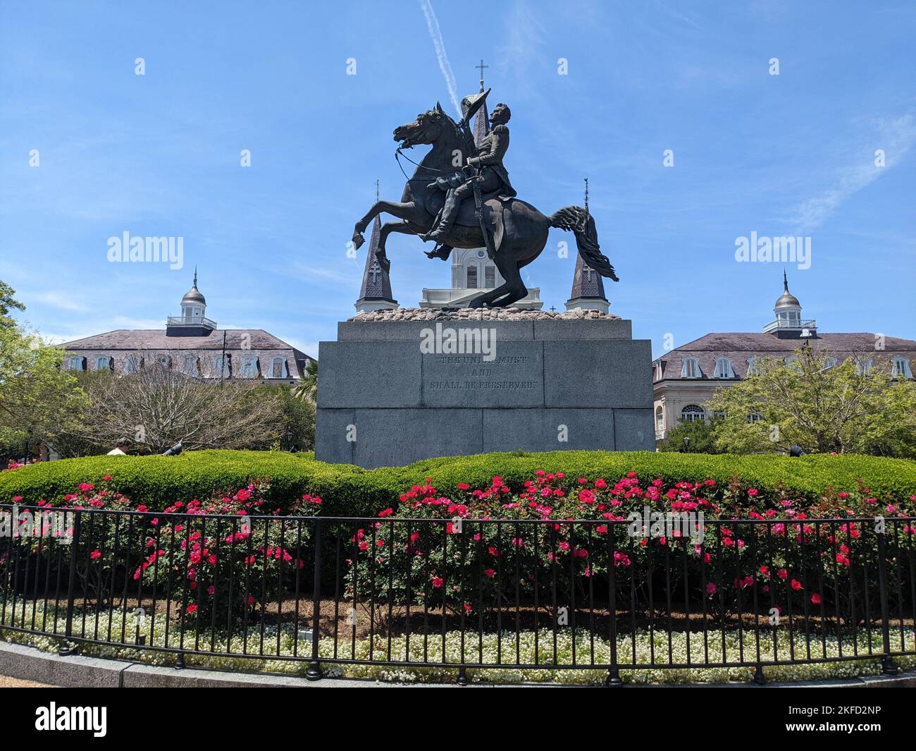 The General Andrew Jackson Statue in Jackson Square in the French ...