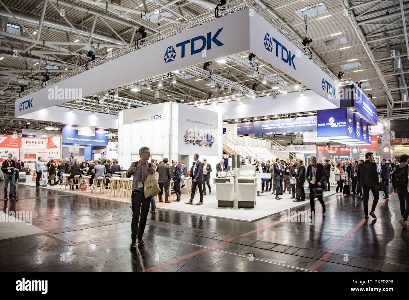 Munich, Germany. 17th Nov, 2022. TDK bei der Electronica/Semicon Europa Messe, der Weltleitmesse ...