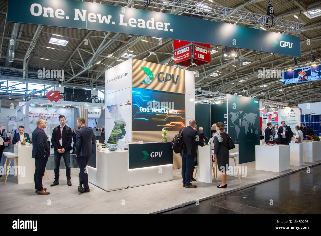 Munich, Germany. 17th Nov, 2022. GPV bei der Electronica/Semicon Europa Messe, der Weltleitmesse ...