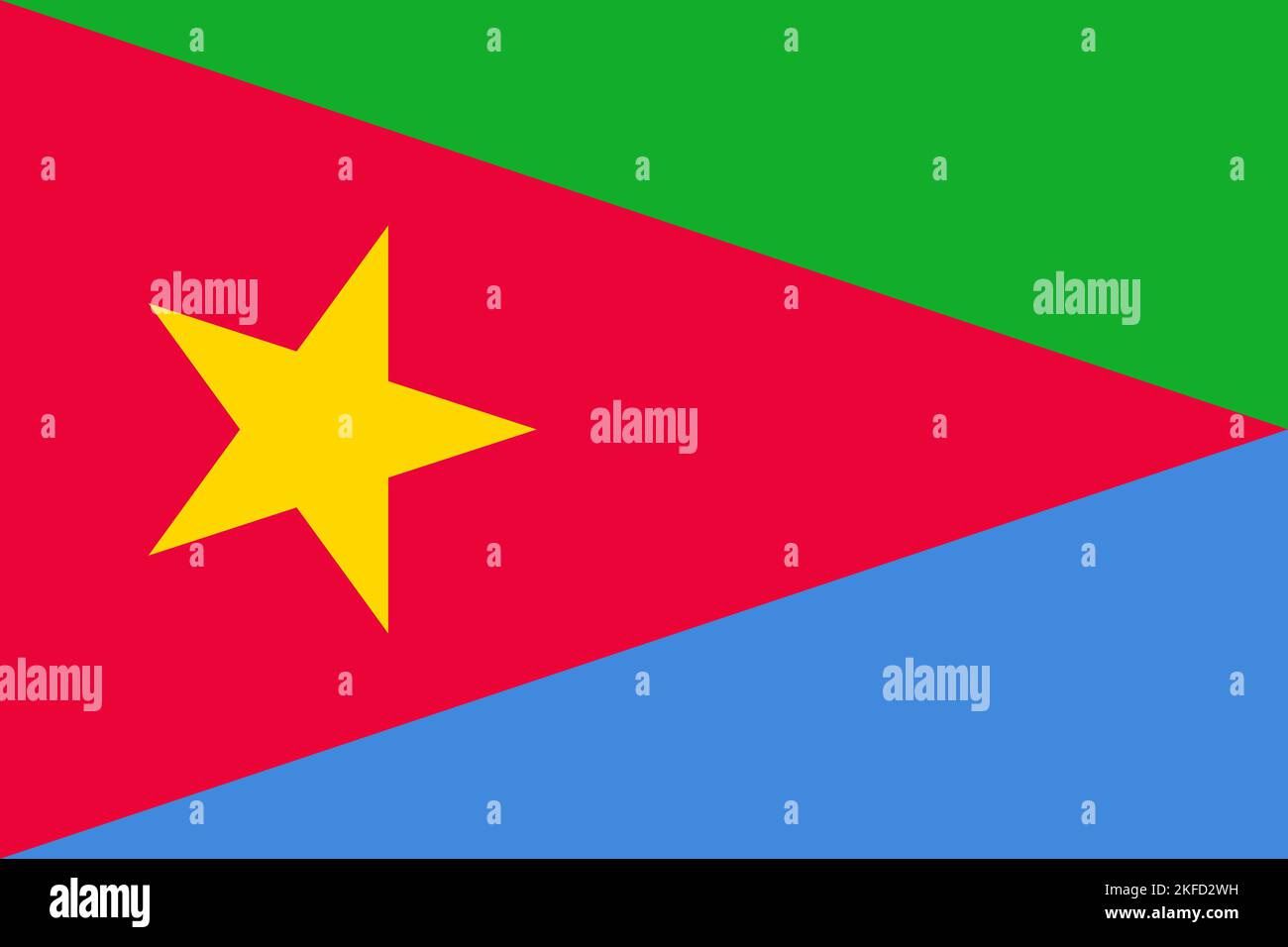 flag of Ethiopian Semitic peoples Tigrinyans. flag representing ethnic ...