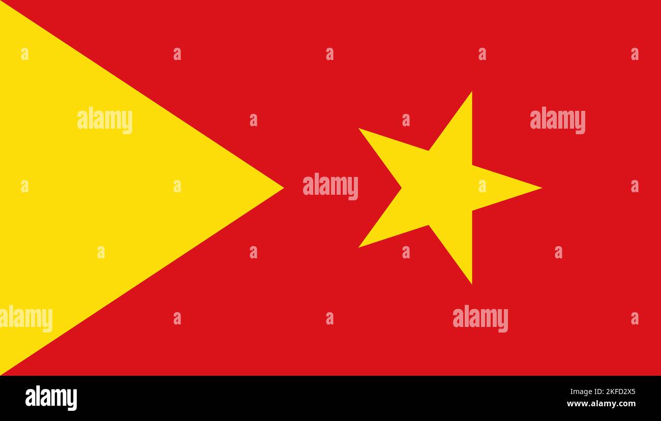 flag of Ethiopian Semitic peoples Tigrayans. flag representing ethnic ...