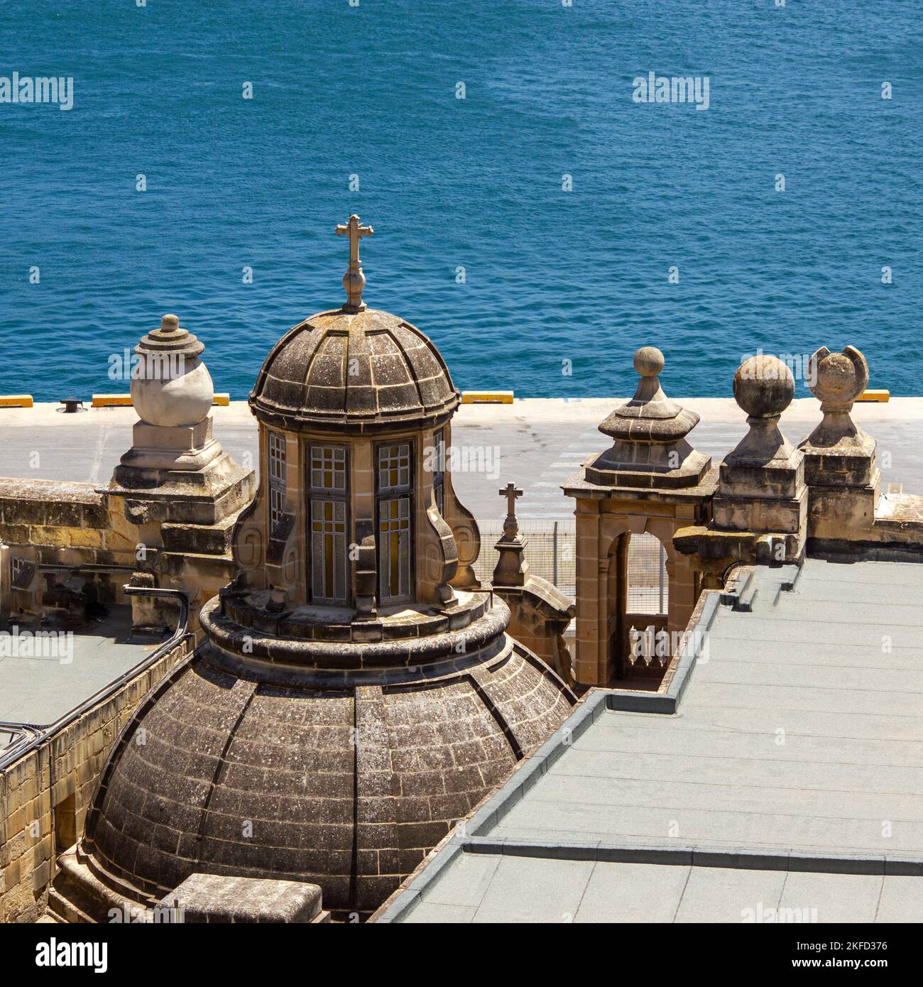 An aerial view of the dome of coastal church Stock Photo - Alamy