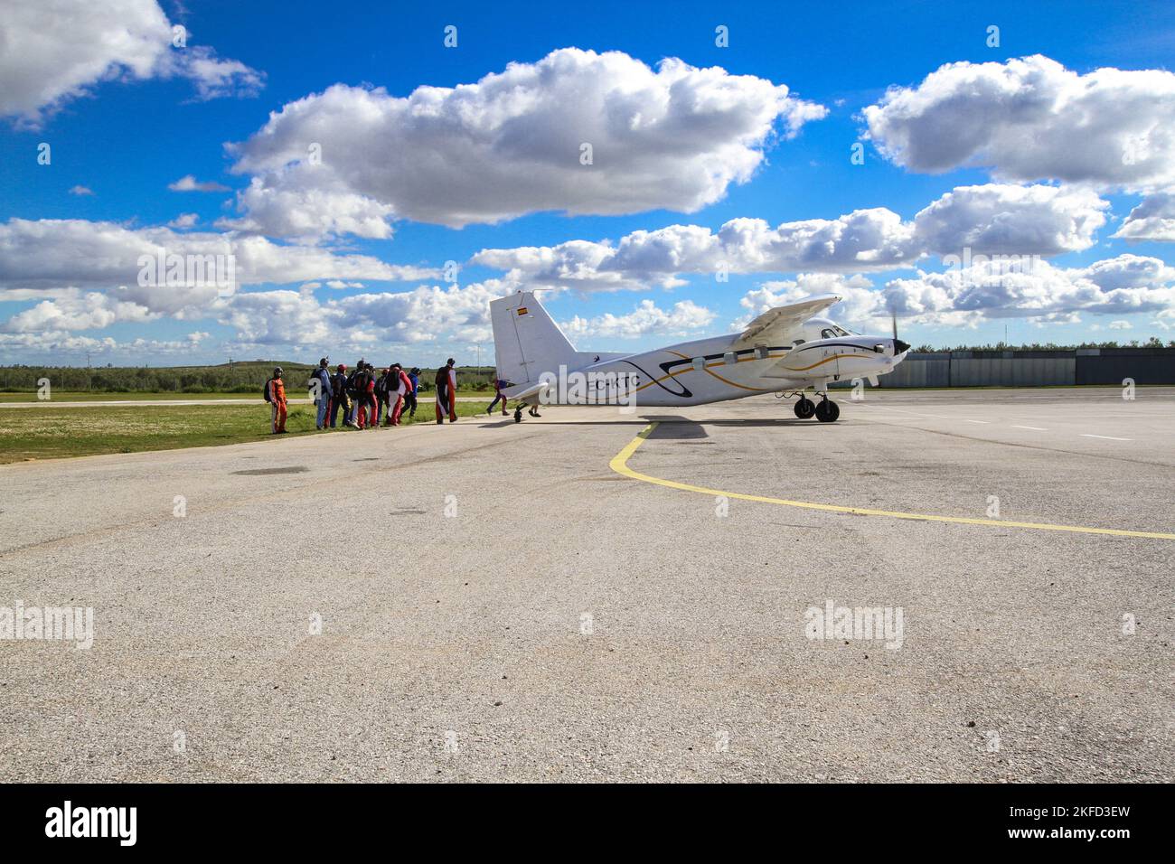 Skydiving Plane Side View