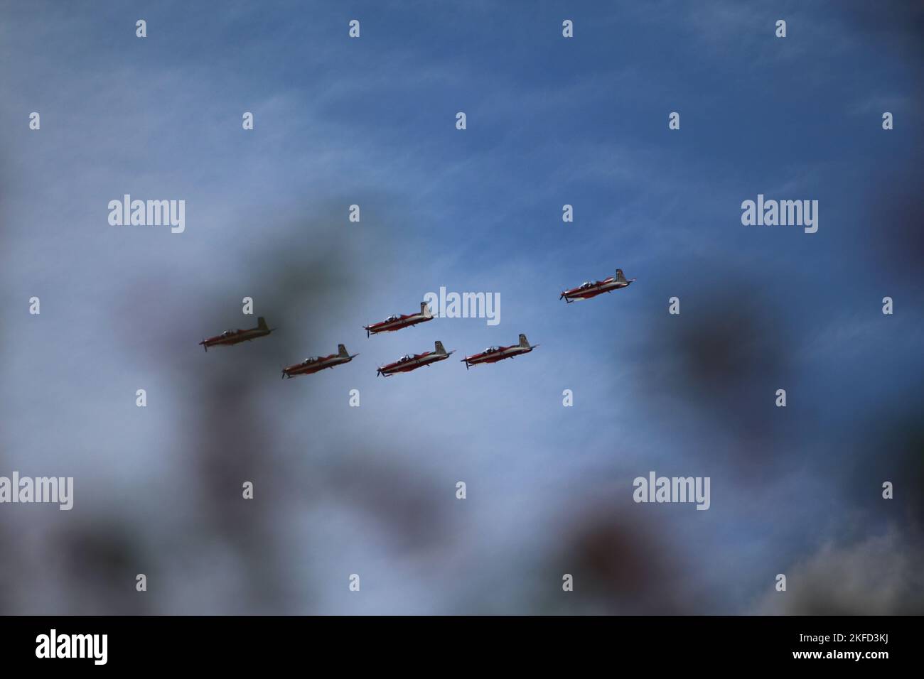 The Royal Australian Air Force Roulettes formation aerobatic display ...