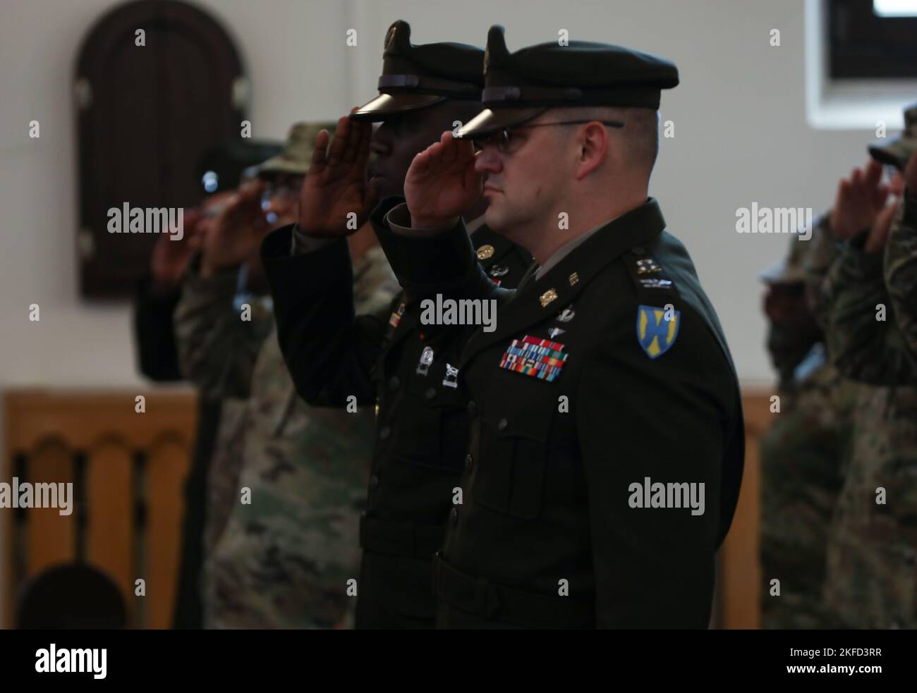 U.S. Army Col. Todd J. Allison (front), Deputy Commanding Officer of ...