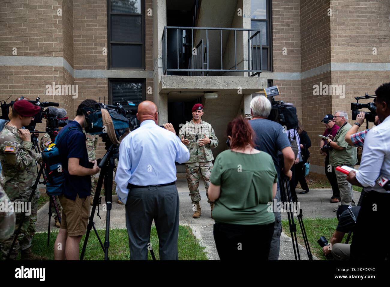 Major General Brian Mennes, the deputy commanding general for the XVIII ...