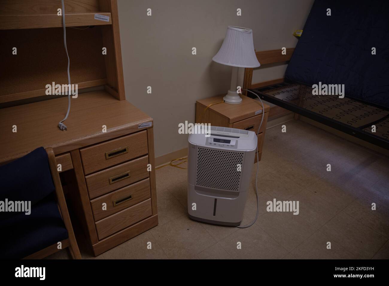 A new and more suitable barracks room is shown to members of the media ...