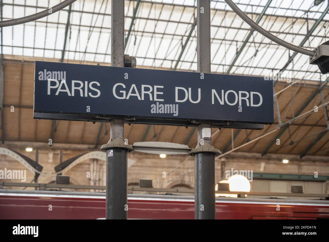Entrance to the gare du nord in paris hi-res stock photography and ...